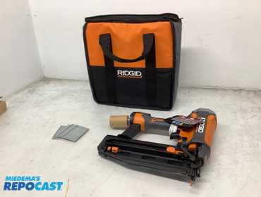 Repocast.com® | Ridgid 16 gauge nail gun with carrying...