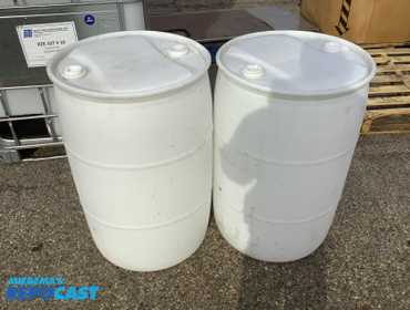 Repocast.com® | (2) 55 gallon used white plastic...
