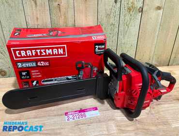Repocast.com® | CRAFTSMAN Chainsaw 42-cc 2-cycle 18-in...