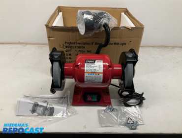 Repocast.com® | Sunex #5001A 6" bench grinder with light