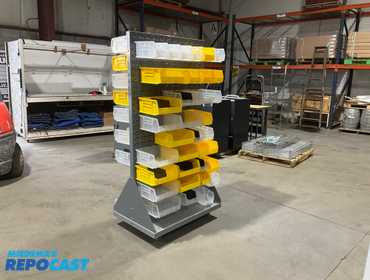 Repocast.com® | 1- Uline Rolling Storage Bin Rack-...
