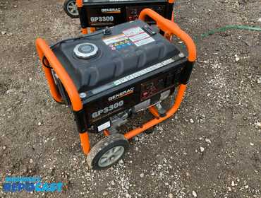 Repocast.com® | Lot of (1) Generac GP3300 Generator,...