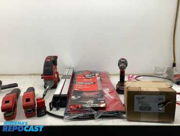 Repocast.com® | Box of assorted Milwaukee tools...