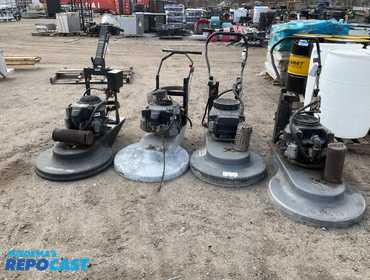 Repocast.com® | Lot of (4) Propane Floor Buffers Vary...