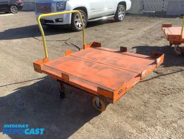 Repocast.com® | Rolling steel flatbed cart. Bed...