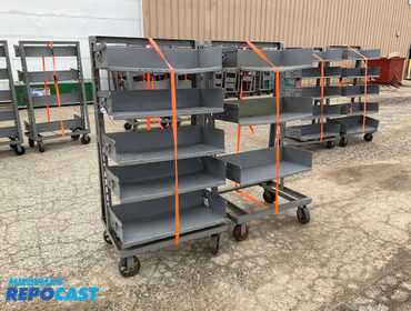 Repocast.com® | (2) Metal Racks on Casters with (8)...