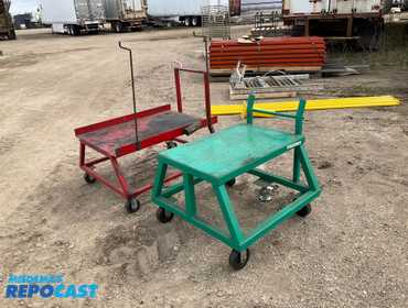 Repocast.com® | (2) Custom Metal Carts on Casters, 24...