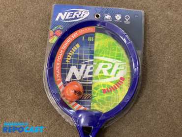 Repocast.com® | New NERF 2 player foam tennis set....