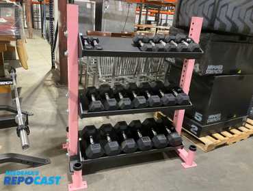 Repocast.com® | 1- Full Dumbbell Set with Storage Rack...