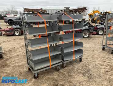 Repocast.com® | (2) Metal Racks on Casters with (10)...