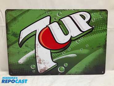 Repocast.com® | New 7UP metal sign with pre-drilled...