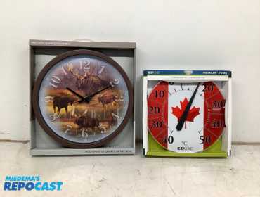 Repocast.com® | (2) Boxes of Art Clocks in Moose Print...