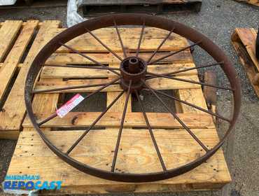 Repocast.com® | Vintage antique farm implement wheel....