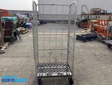 Repocast.com® | 3 sided cage on casters, measures 67”H...