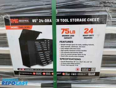 Repocast.com® | New TMG Industrial 85” 24-Drawer Tool...