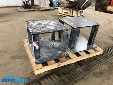 Repocast.com® | Lot of (2) metal stands/bases for...