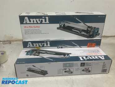 Repocast.com® | Lot of (3) anvil 14” tile cutters,...