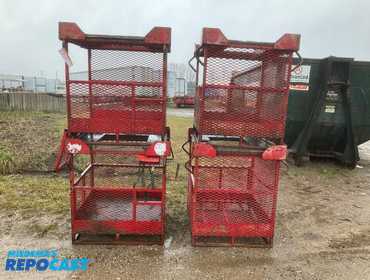 Repocast.com® | Lot of (4) metal crates 29” x 32” x 38...