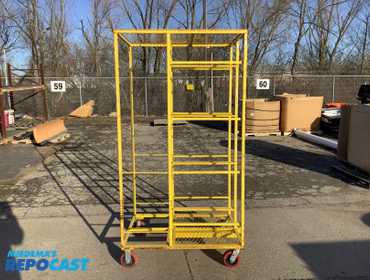 Repocast.com® | Steel rolling cart, 31-1/2" x 42" x 80...