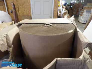 Repocast.com® | Kraft corrugated wrap roll, 48" wide x...
