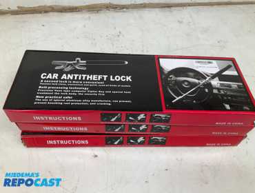 Repocast.com® | Lot of (3) car anti theft locks, model...