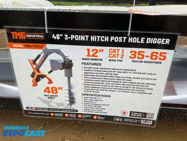 Repocast.com® | New TMG Industrial 3-Point Post Hole...