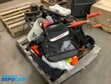 Repocast.com® | Skid Lot of Tools, Vacuum, Safety...