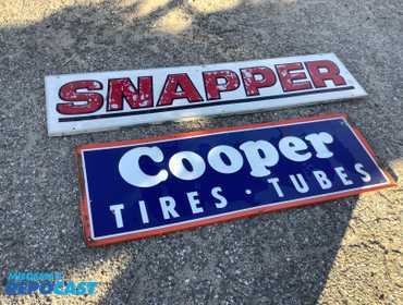 Repocast.com® | Lot of (2) metal signs; SNAPPER”,...