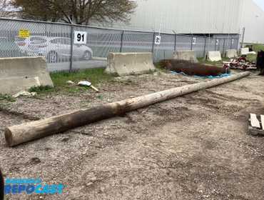 Repocast.com® | Lot of (1) Large Wooden Utility Post...