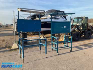 Repocast.com® | (2) Adjustable Height Steel Work Table...