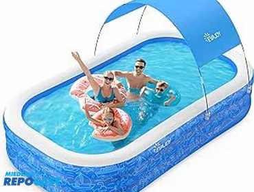 Repocast.com® | New Large Inflatable Pool with Canopy....