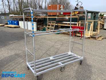Repocast.com® | Aluminum clothes hanger cart