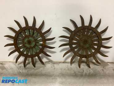 Repocast.com® | (2) Vintage collectible spiked tooth...