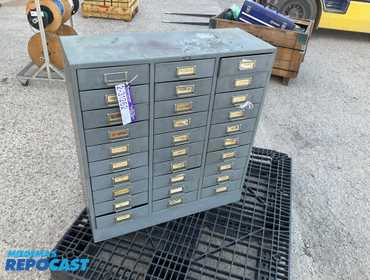 Repocast.com® | Tennsco 30-Drawer Steel Cabinet with...