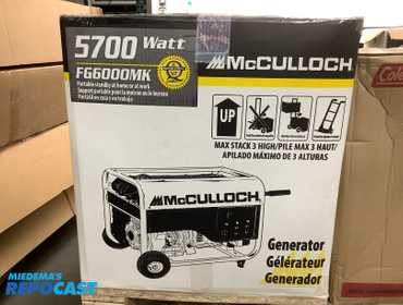 Repocast.com® | 5700 Watt McCulloch portable gas...