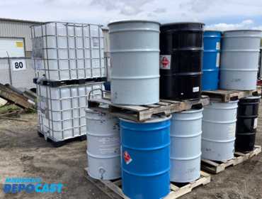 Repocast.com® | (7) 50 gallon paint barrels