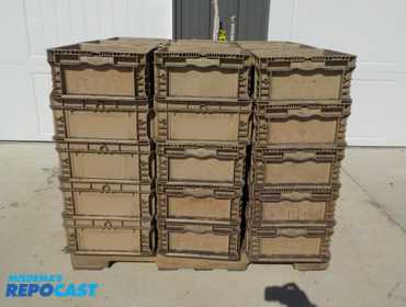 Repocast.com® | lot of (30) stackable part totes...