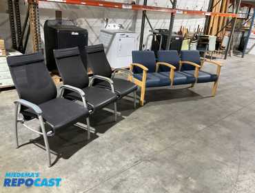Repocast.com® | 2 Sets of Linked Chairs- Each set has 3