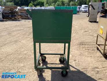 Repocast.com® | A Green metal industrial rolling cart ...