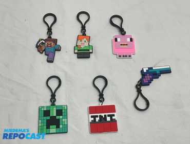 Repocast.com® | Set of (6) Minecraft Themed Bag Clips.