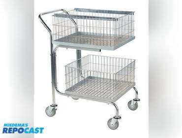 Repocast.com® | Vestil Steel Mail Cart with Double...