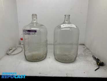 Repocast.com® | (2) 5 gallon glass water jugs