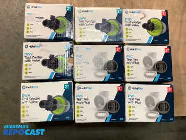 Repocast.com® | Lot of (4) HoldRite 3” PVC Test Tee...