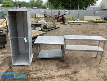 Repocast.com® | Lot of (2) Stainless Prep tables, and ...