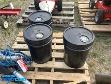 Repocast.com® | Lot of (3) 5-gallon buckets of...