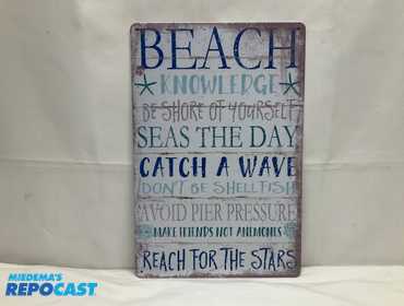 Repocast.com® | New Beach Themed metal sign with pre...