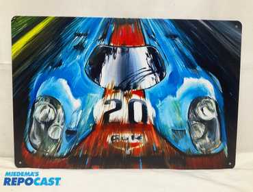 Repocast.com® | New Gulf Race Car metal sign with pre...
