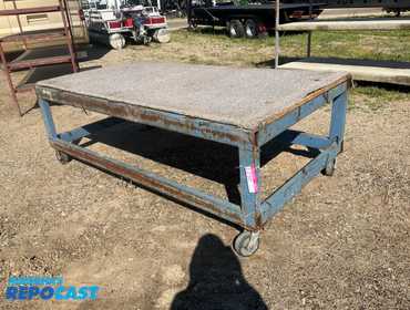 Repocast.com® | Metal Frame Work Table on Casters,...