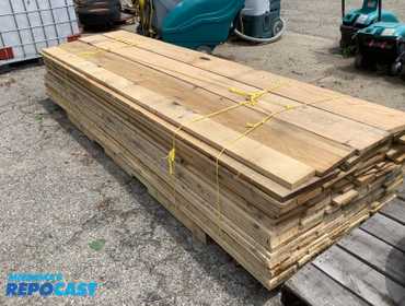 Repocast.com® | Skid of oak boards, vary in size,...