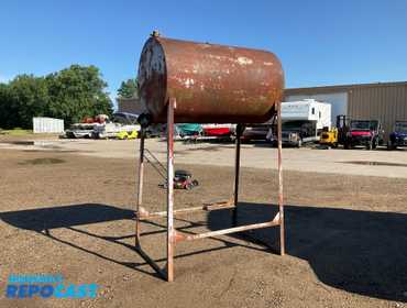 Repocast.com® | Gravity fuel tank on stand, 38”D x 61”...